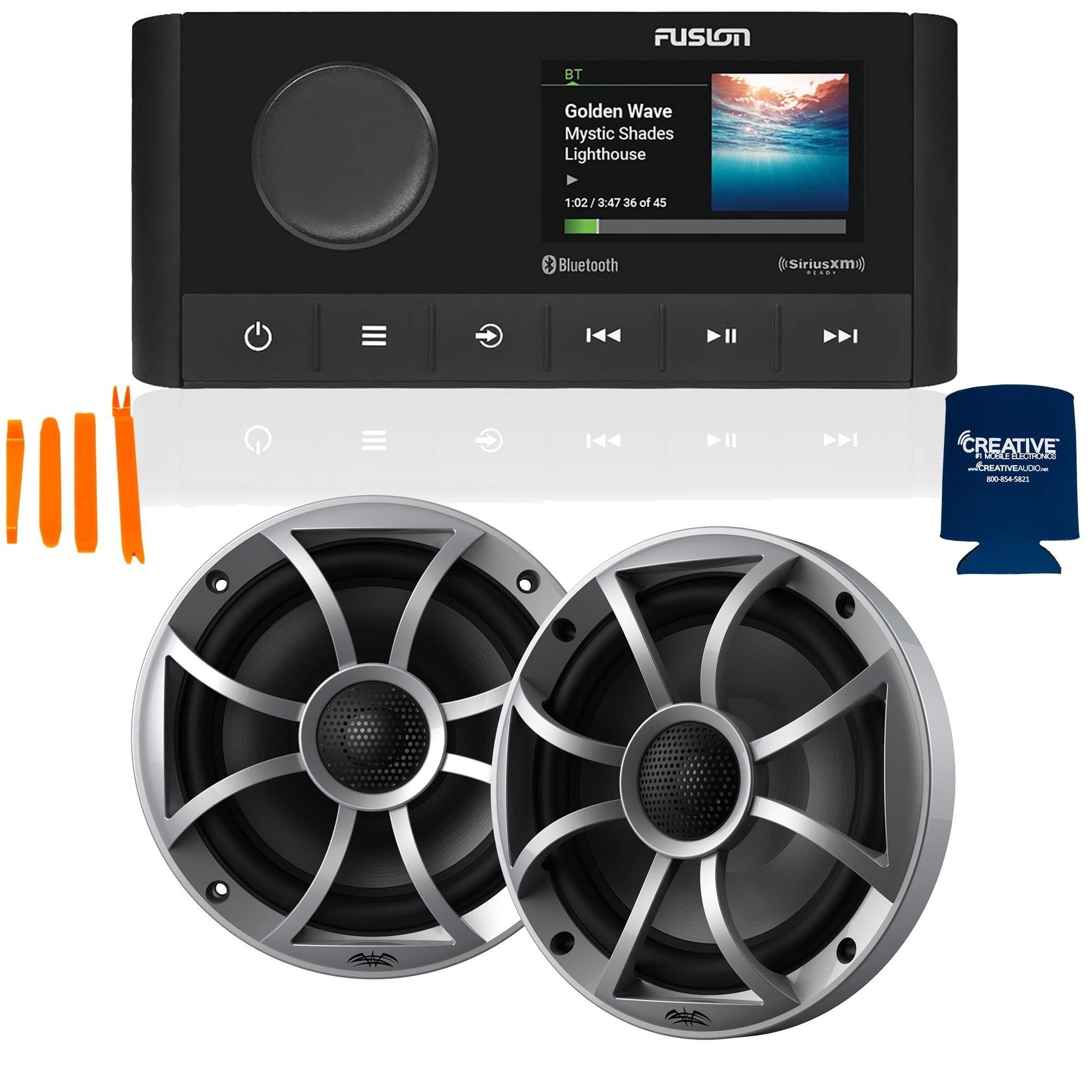 Fusion MS-RA210 Marine AM/FM/BT/NEMA2000/Sirius XM Ready Stereo with 1 ...