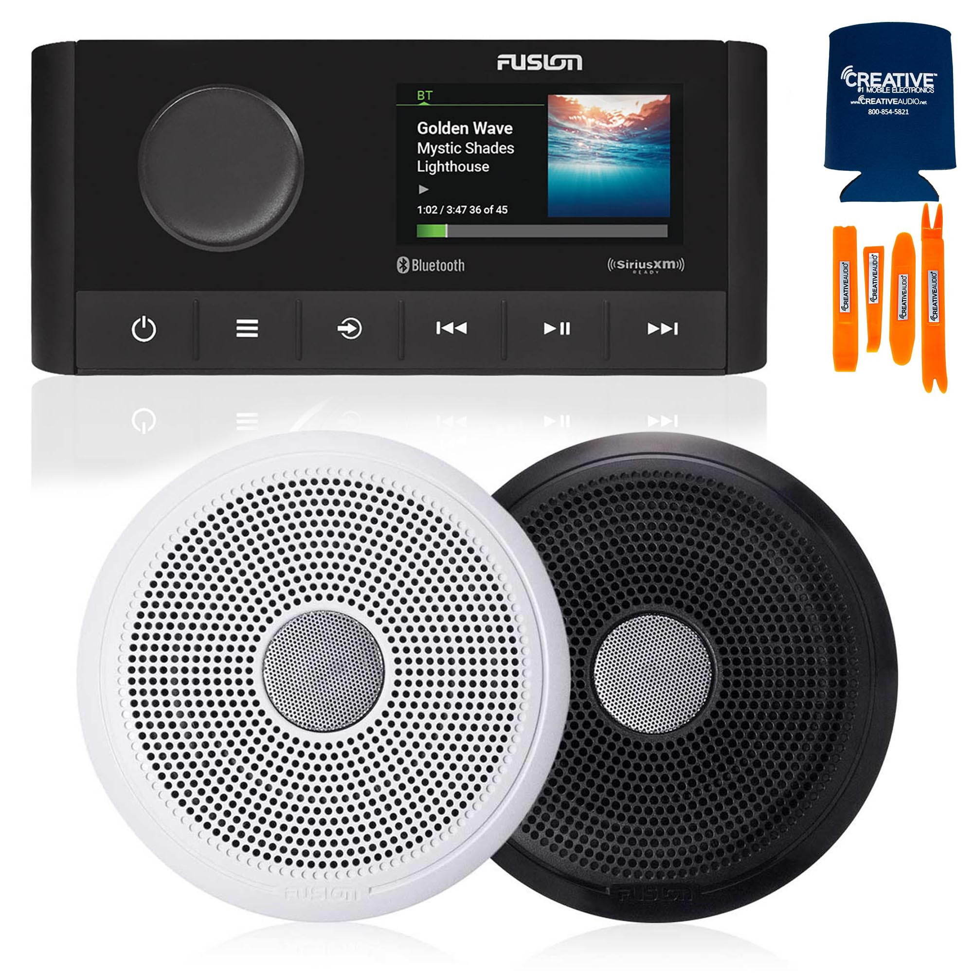 Fusion MS-RA210 Marine AM/FM/BT/NEMA2000/Sirius XM Ready Stereo with 1 ...