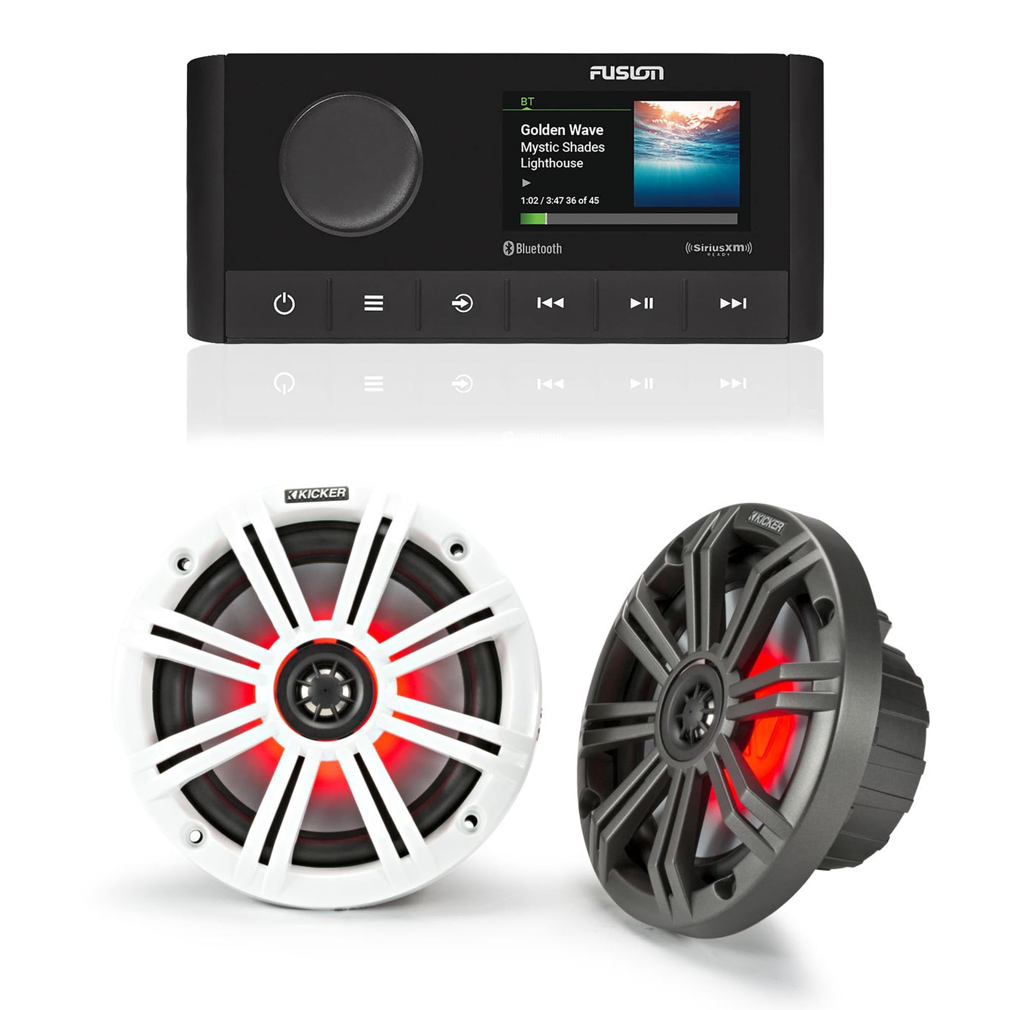 Fusion MS-RA210 Marine Entertainment System With Bluetooth & DSP, AM/FM ...
