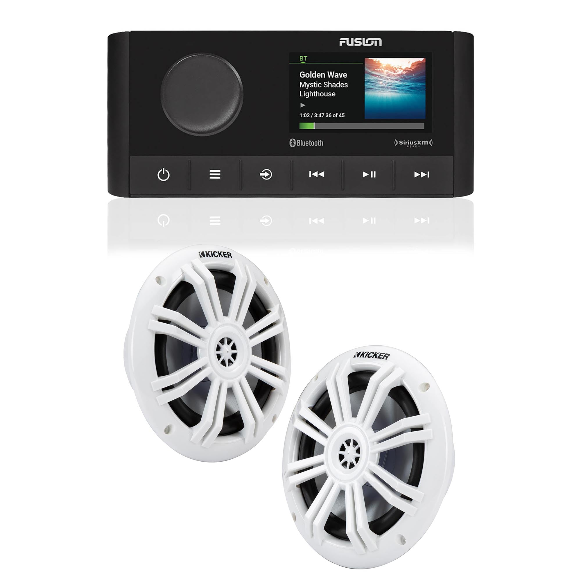 Fusion MS-RA210 Marine Entertainment System With Bluetooth & DSP, AM/FM ...