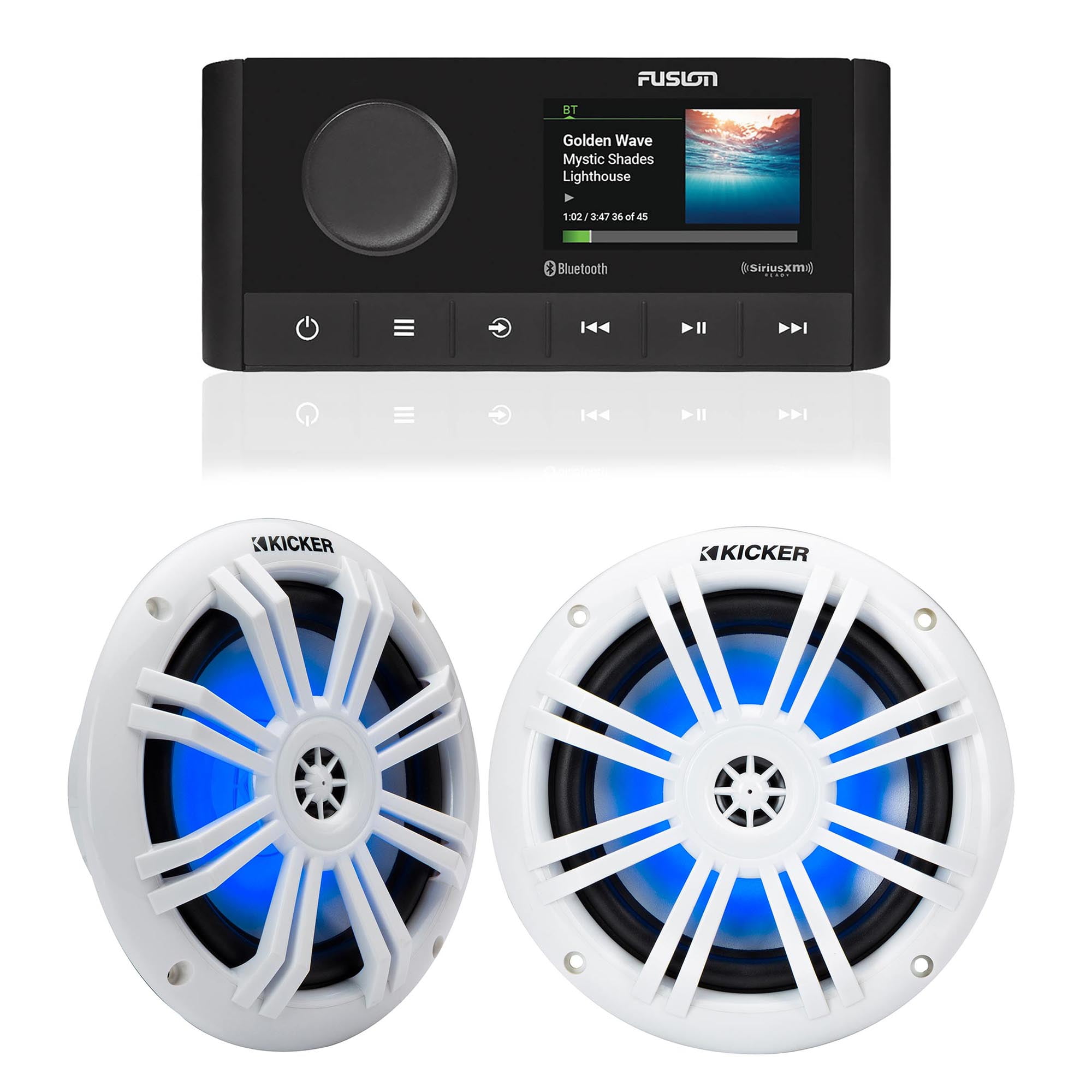 Fusion MS-RA210 Marine Entertainment System With Bluetooth & DSP, AM/FM ...