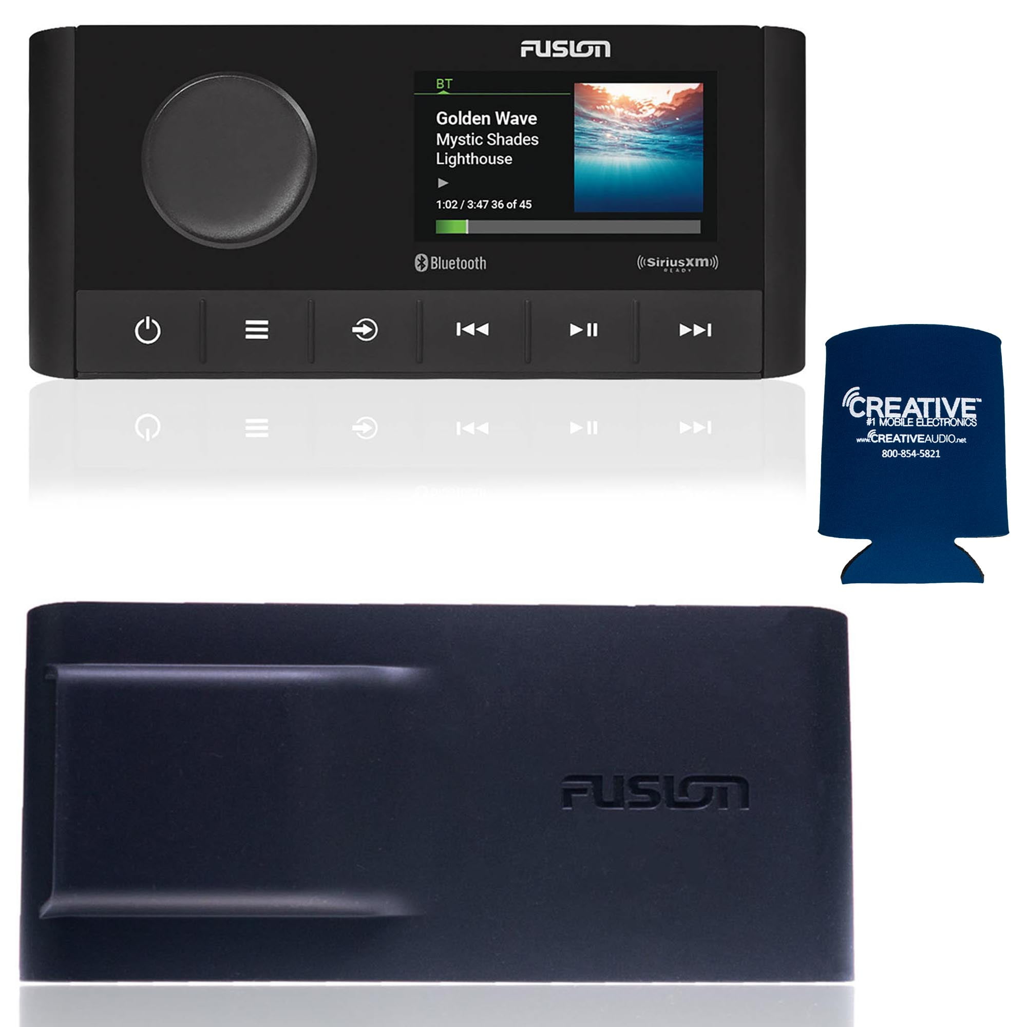 Fusion MS-RA210 Marine Stereo with MS-RA670CV MS-RA670CV Fusion Silicon ...