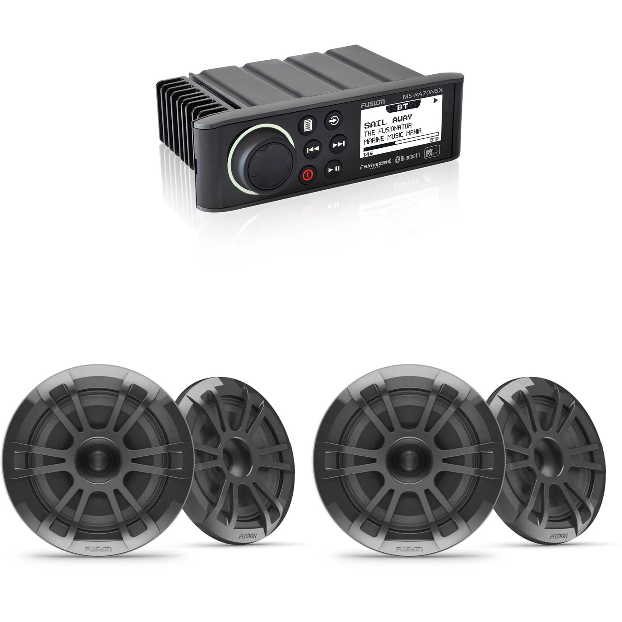 Fusion MS-RA70N Marine Entertainment System with Bluetooth & NMEA 2000 ...