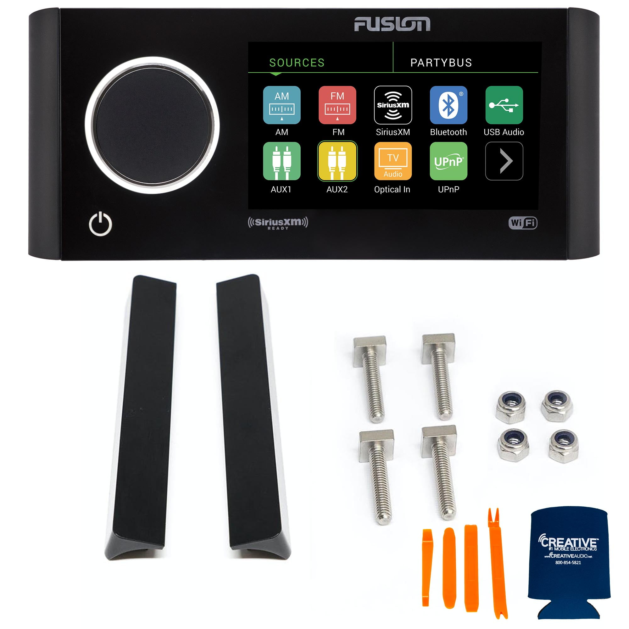 Fusion MS-RA770 Marine Radio System with MS-RA770FMK Front Flush Kit ...