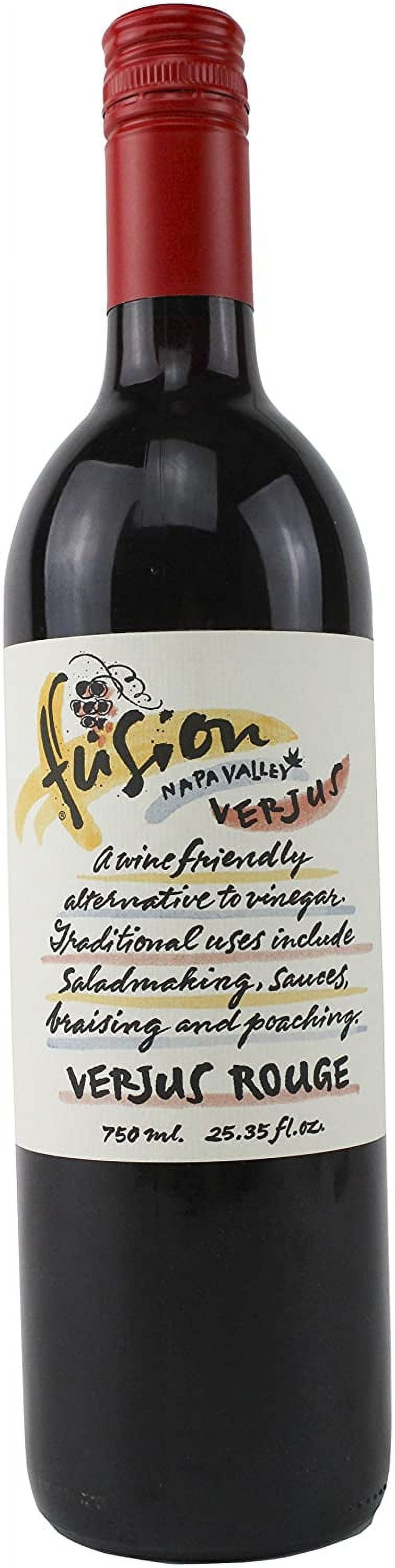 Fusion Napa Valley Verjus Rouge (Red) Juice of Unripe Grapes - 25 oz ...
