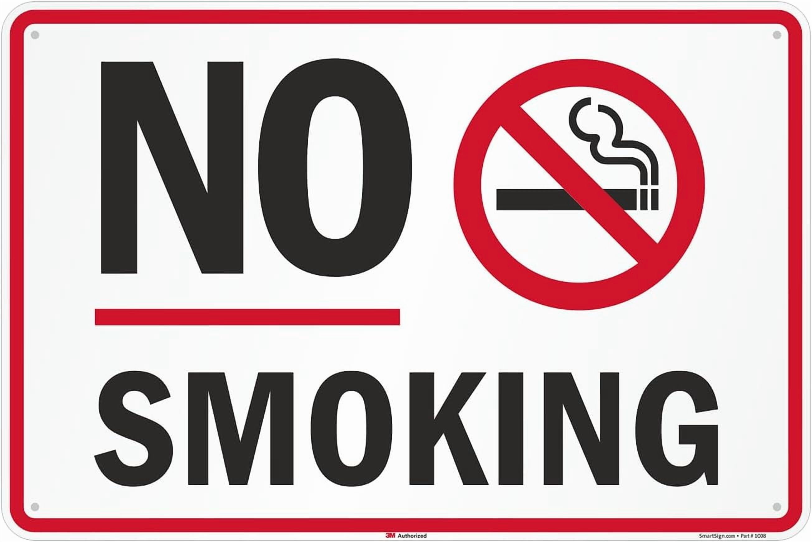 Fusion "No Smoking" Sign | 24" x 36" 3M Engineer Grade Reflective ...
