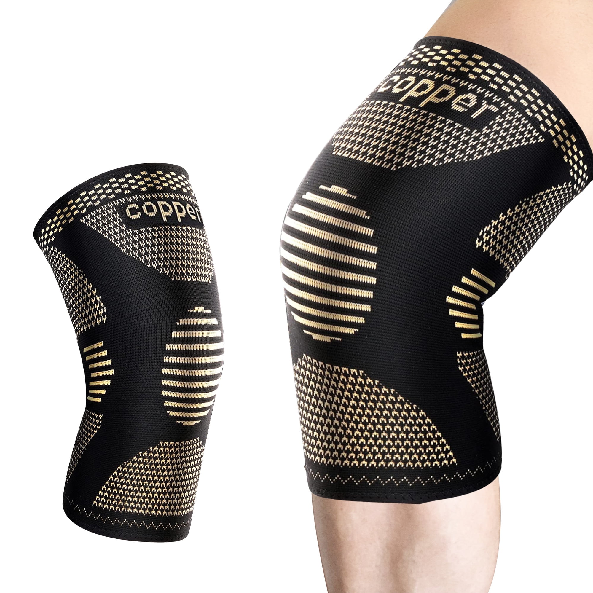 Fusion Pain Solutions Copper-Infused Knee Brace for Arthritis, Injury ...