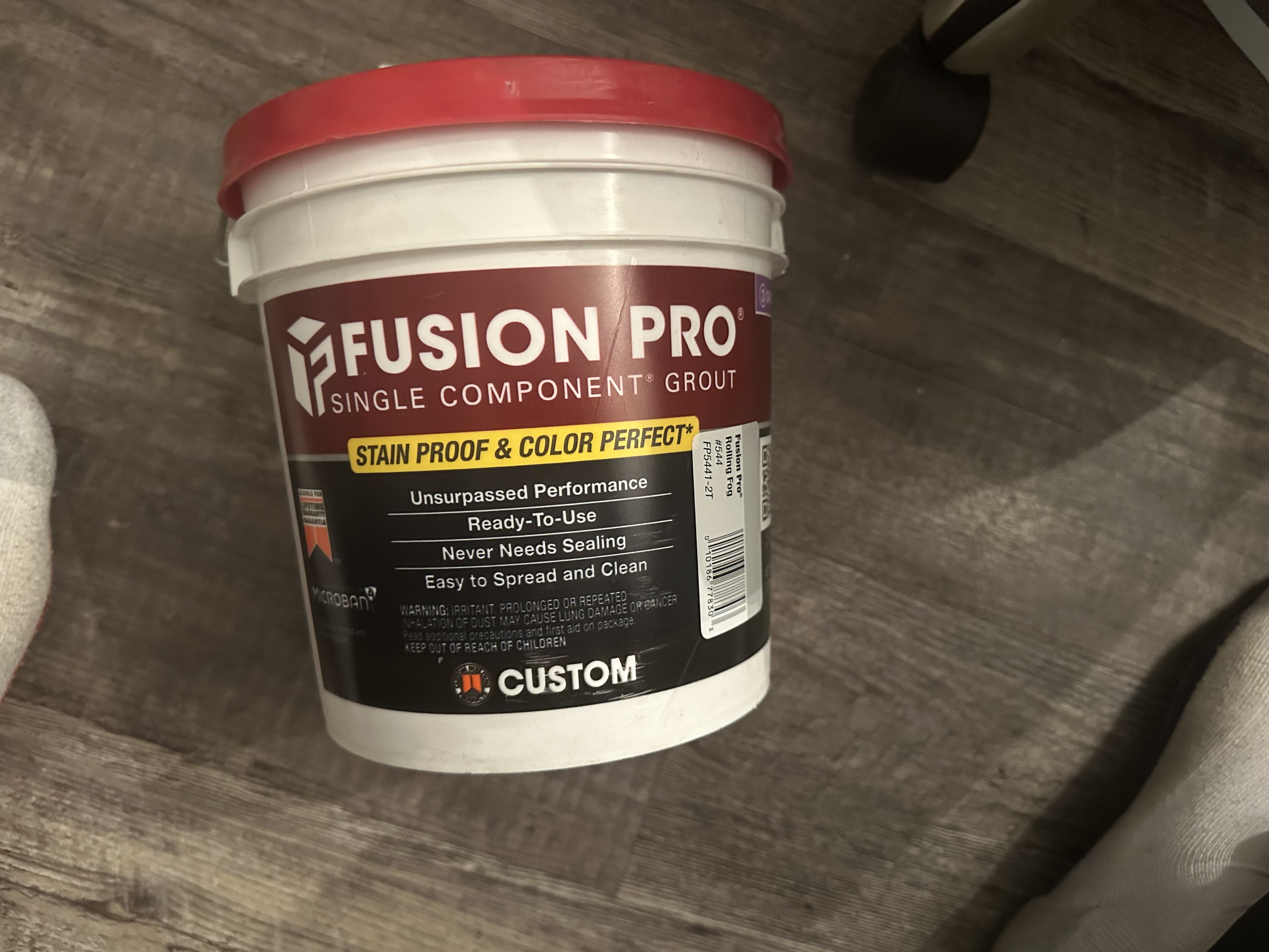 Fusion Pro Single Component Grout 1 gallon Rolling Fog #544 - Walmart.com