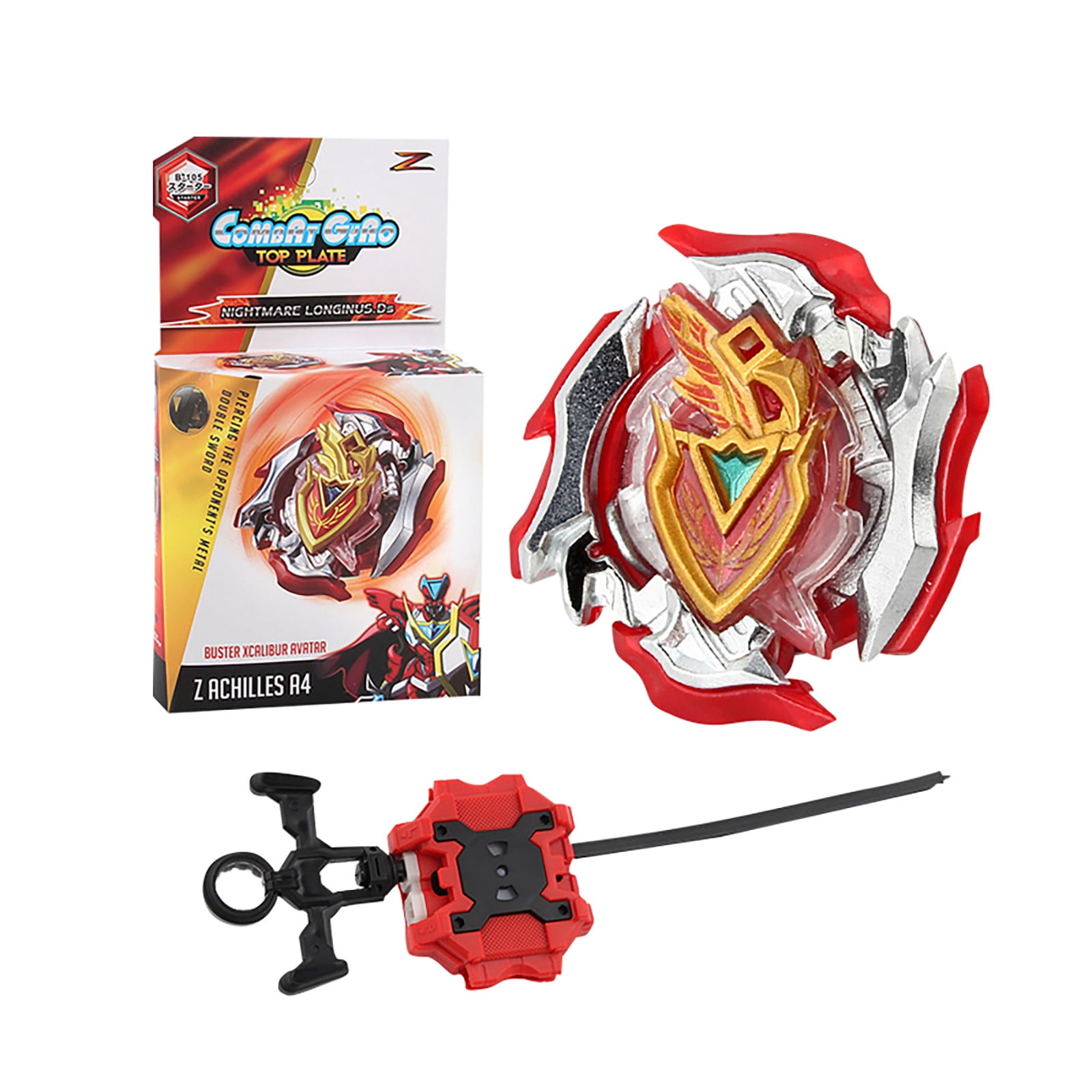 Fusion Rare Set Metal Fight Beyblade 4D Top Rapidity with Grip ...