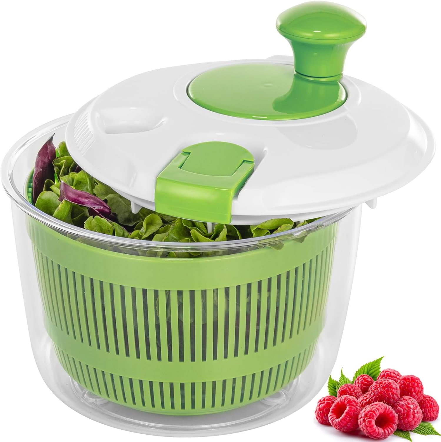 Fusion Salad Spinner, Fruit and Vegetable Washer, Spin and Dry Salad ...
