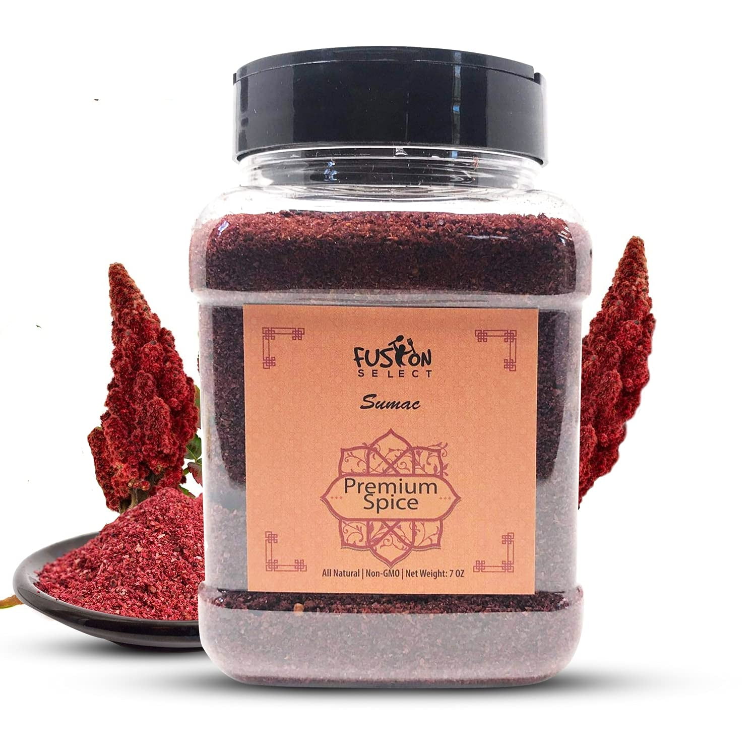 Fusion Select 100% Pure VTF5 Sumac Spice, 100% Natural Sumac Powder ...