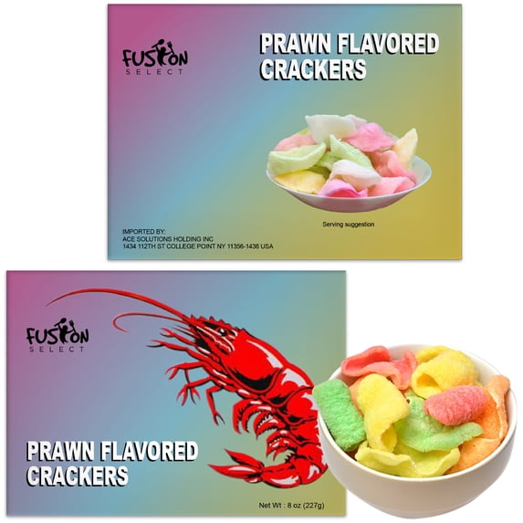 Fusion Select Uncooked Prawn Crackers Multi-Colored Shrimp Chips for ...