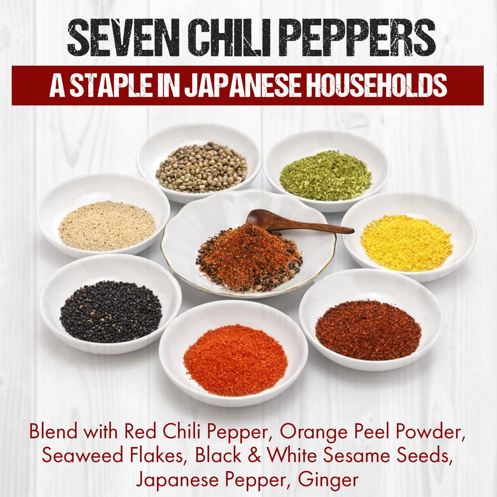 Fusion Select 6 Oz Shichimi Togarashi Seasoning H2FSD- Japanese 7 Spice ...