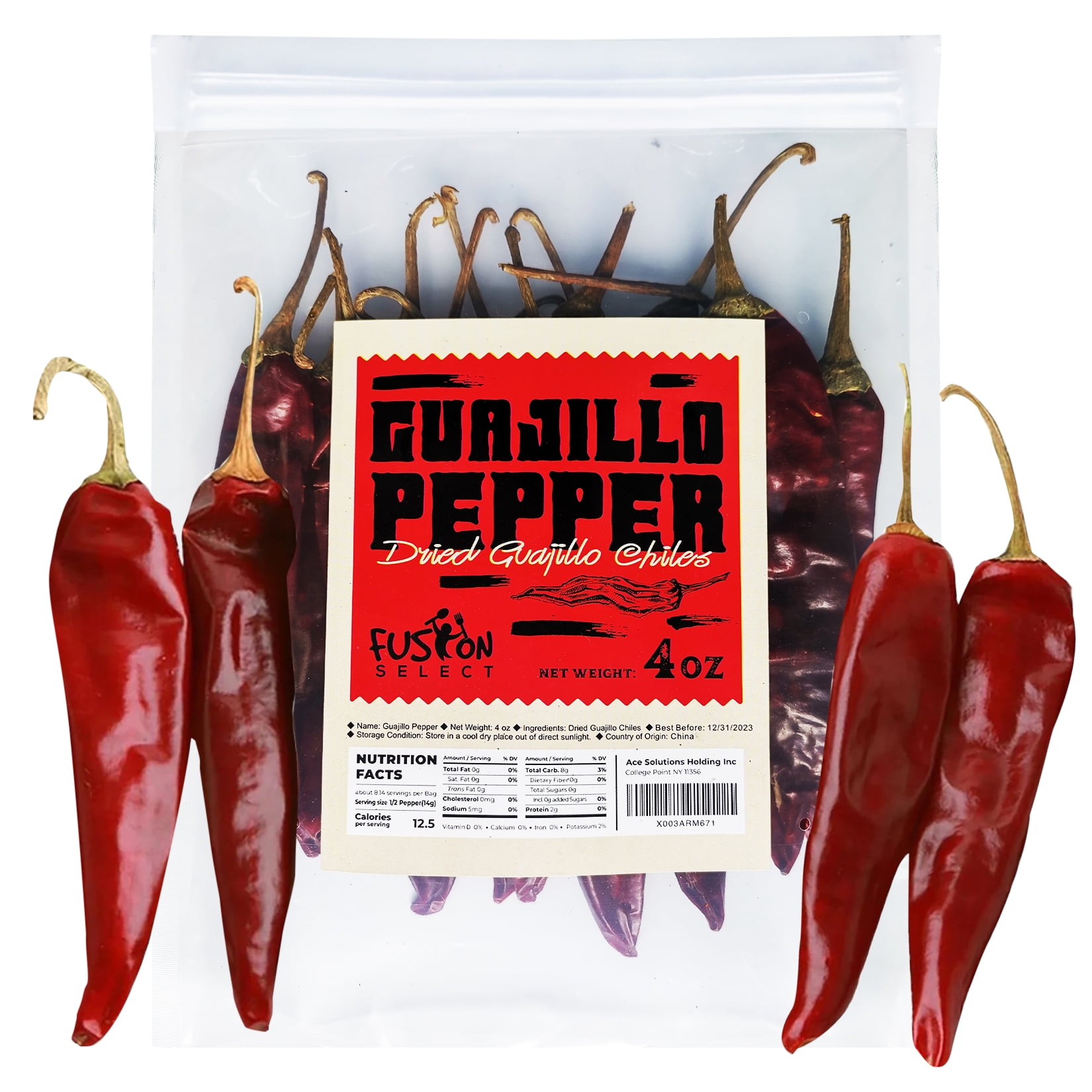 Fusion Select Guajillo Chiles Pepper - Natural and Premium - Mexican ...