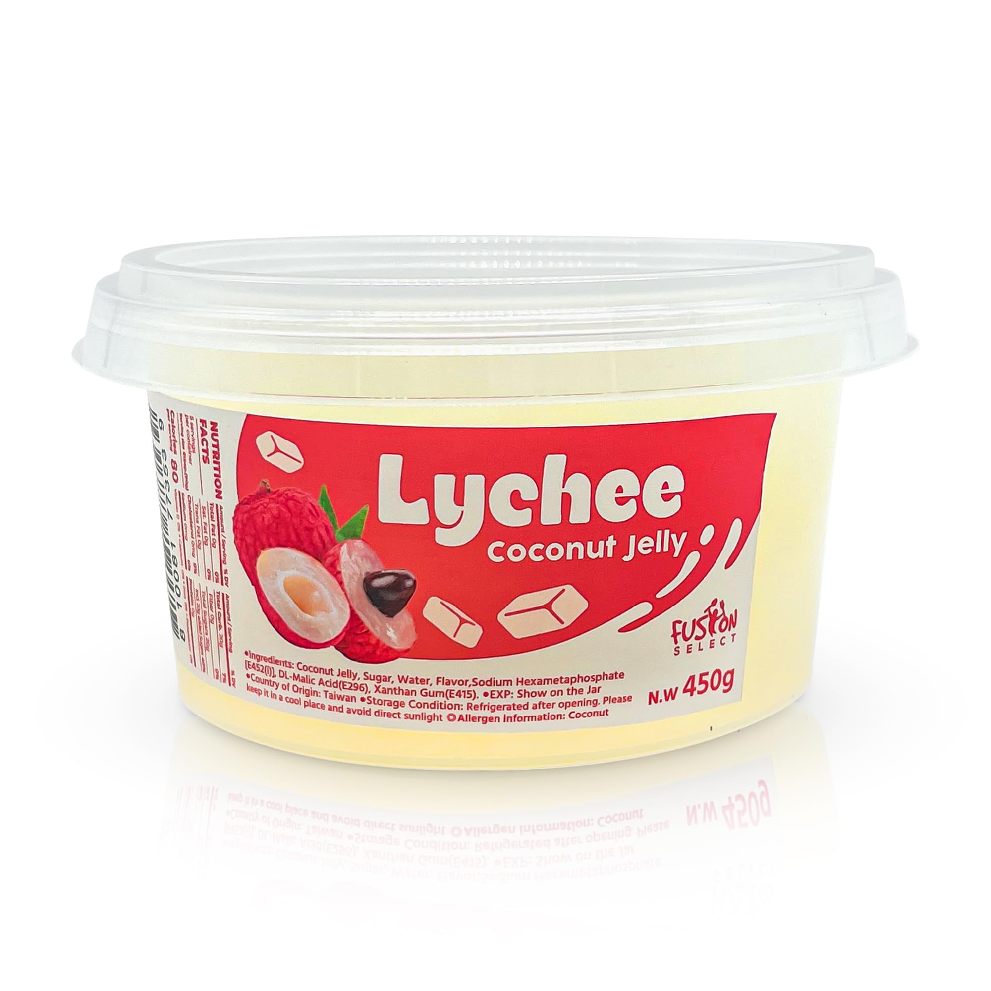 Fusion Select Lychee Jelly MFF30 Coconut Jelly with Fruit Flavored for ...