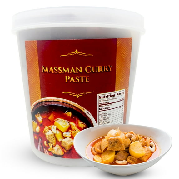 Fusion Select Masaman Curry Paste 14 Oz, Authentic Thai Spice Blend for ...