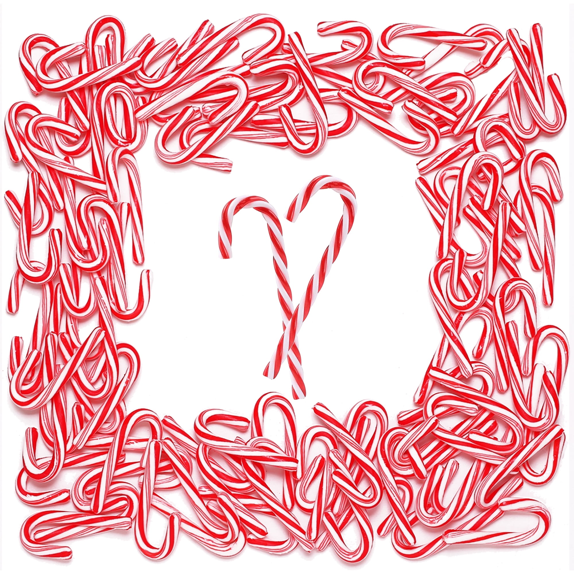 Fusion Select Mini Candy Canes 100ct Striped Christmas Peppermint ...
