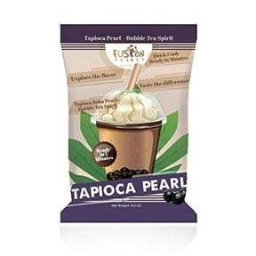 Soeos Tapioca Pearls for Bubble Tea, 8.8 oz, Chewy Boba for Milk Tea ...