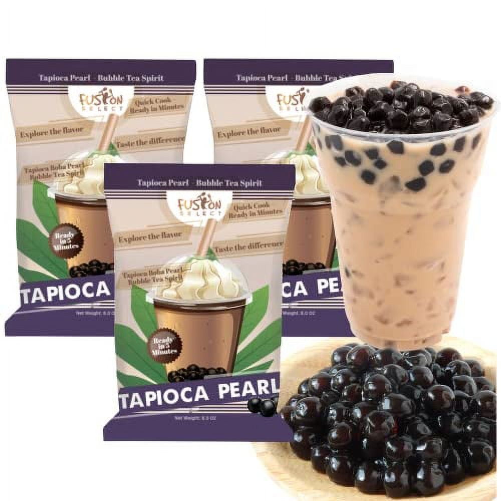 Fusion Select Tapioca Pearl - Brown Sugar Flavor Quick Cook Tapioca ...