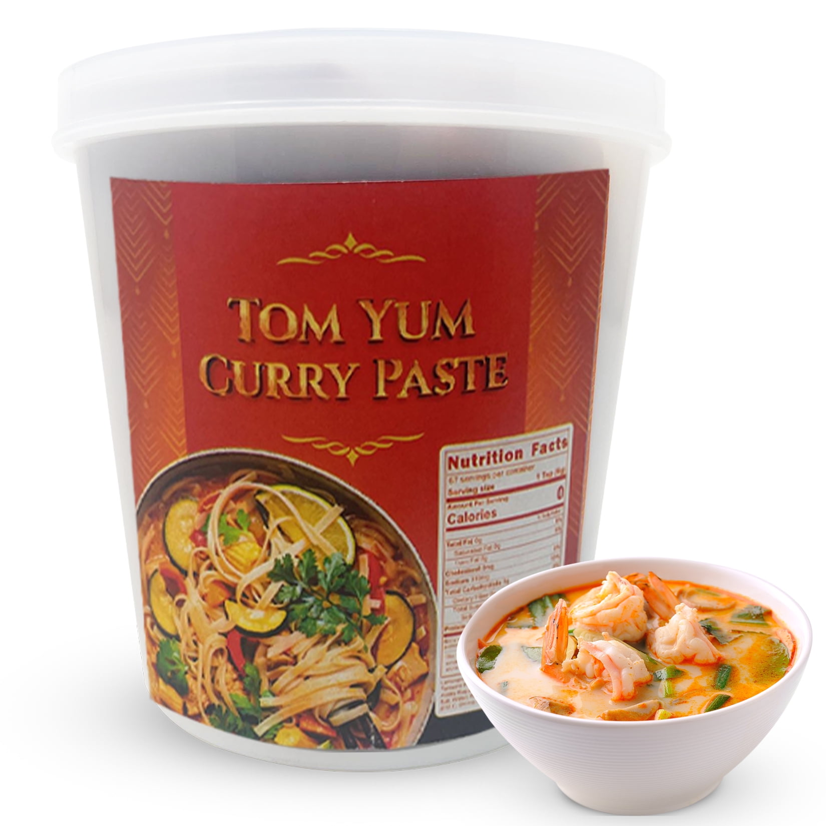 Fusion Select Tom Yum Curry Paste, Authentic Thai Spice Blend for Asian Middle Eastern Indian ...