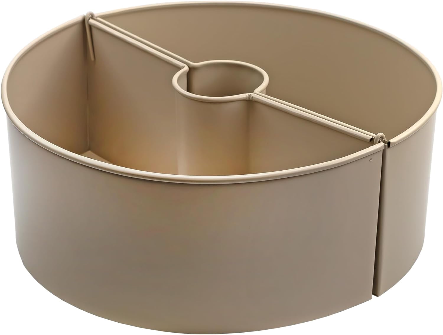 Fusion Umbrella Planter for Patio Table (Beige/Greige), w/Umbrella Hole ...