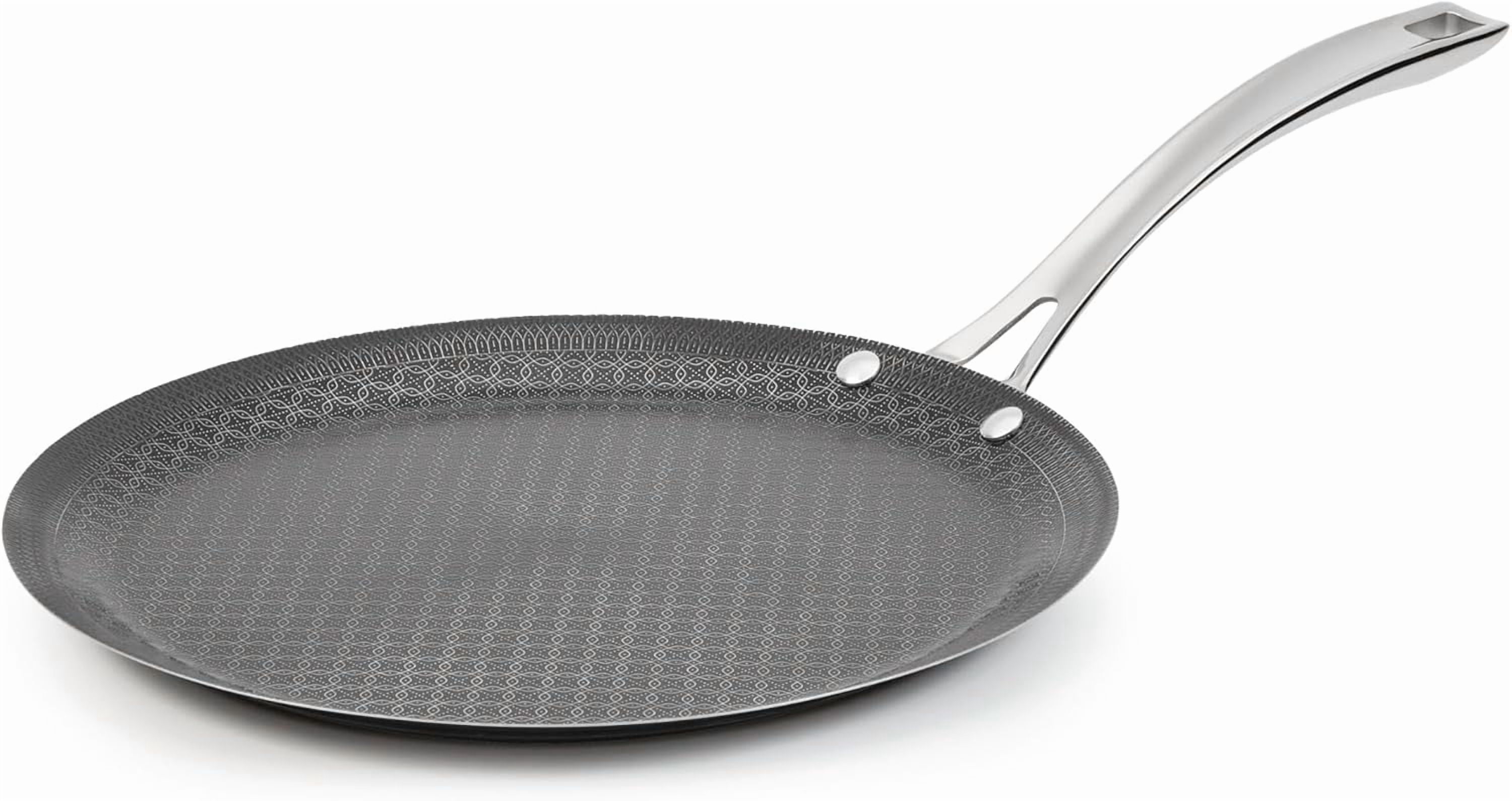 FusionPlus Nonstick Stainless Steel Cookware, 12-Inch Round Griddle Pan ...