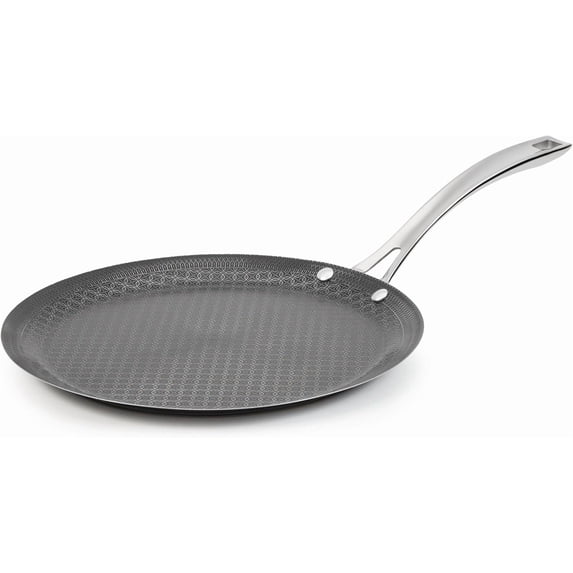 FusionPlus Nonstick Stainless Steel Cookware, 12-Inch Round Griddle Pan ...