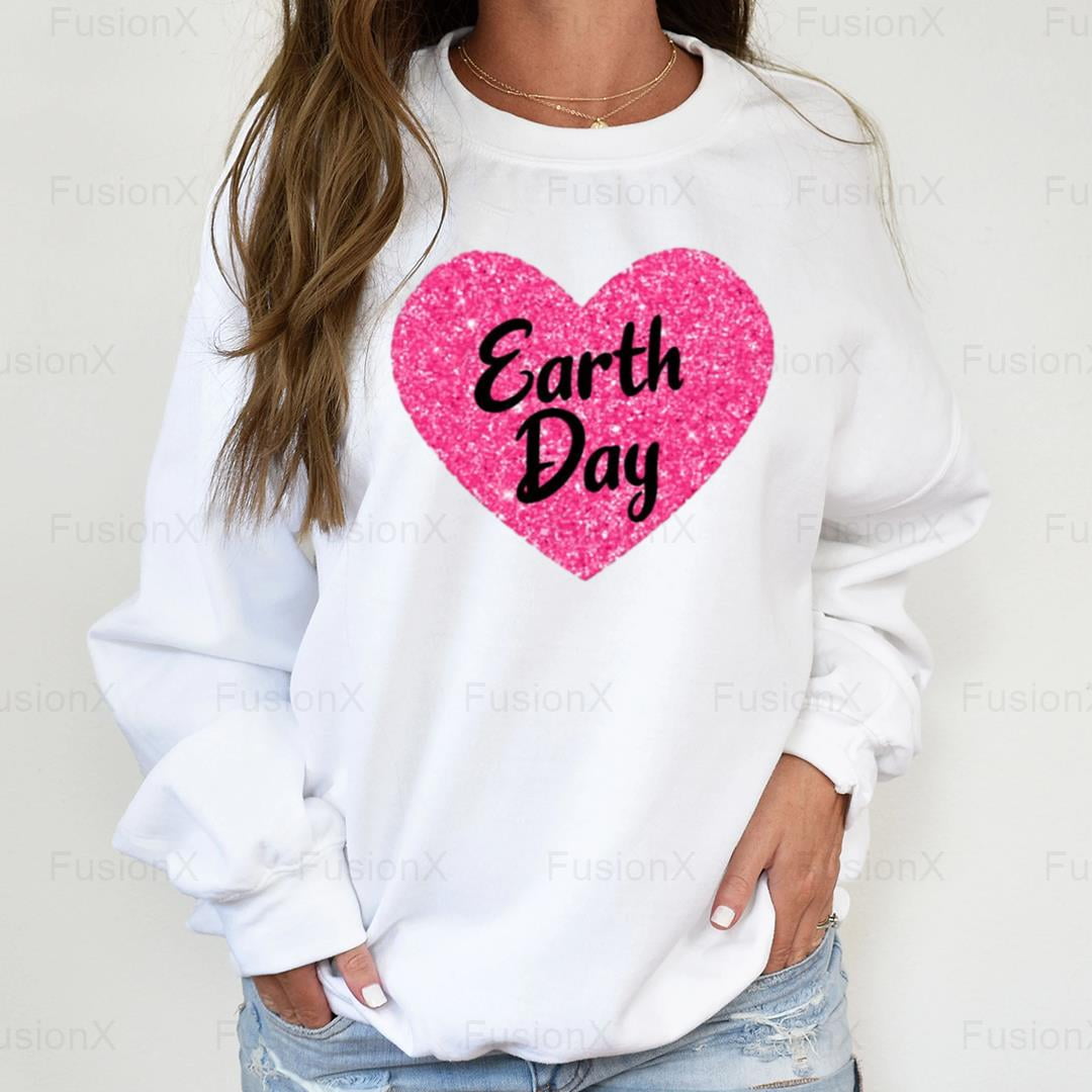 FusionX71 Earth Day Love Nature Graphic Environmental Awareness Planet ...