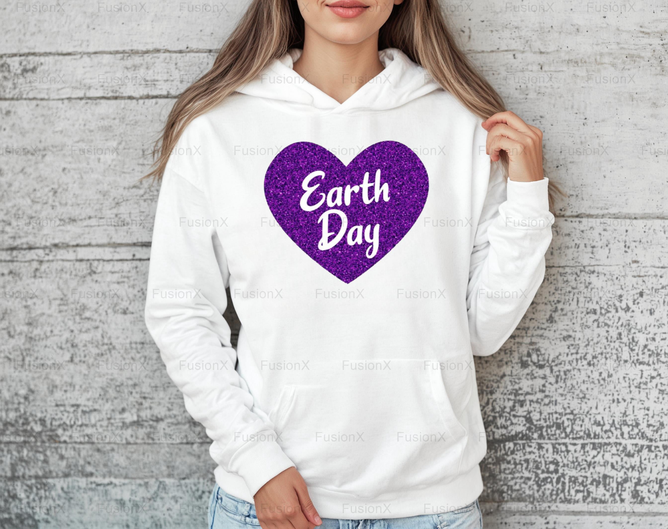 FusionX77 Earth Day Love Nature Heart Environmental Awareness Planet ...