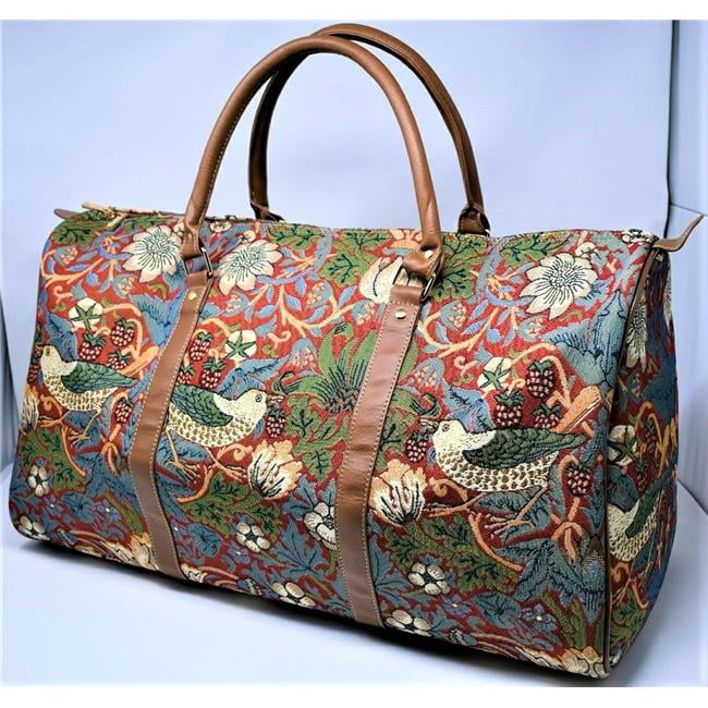 Travel Weekender Duffel Overnight Bag - Tapestry Design, Strawberry ...