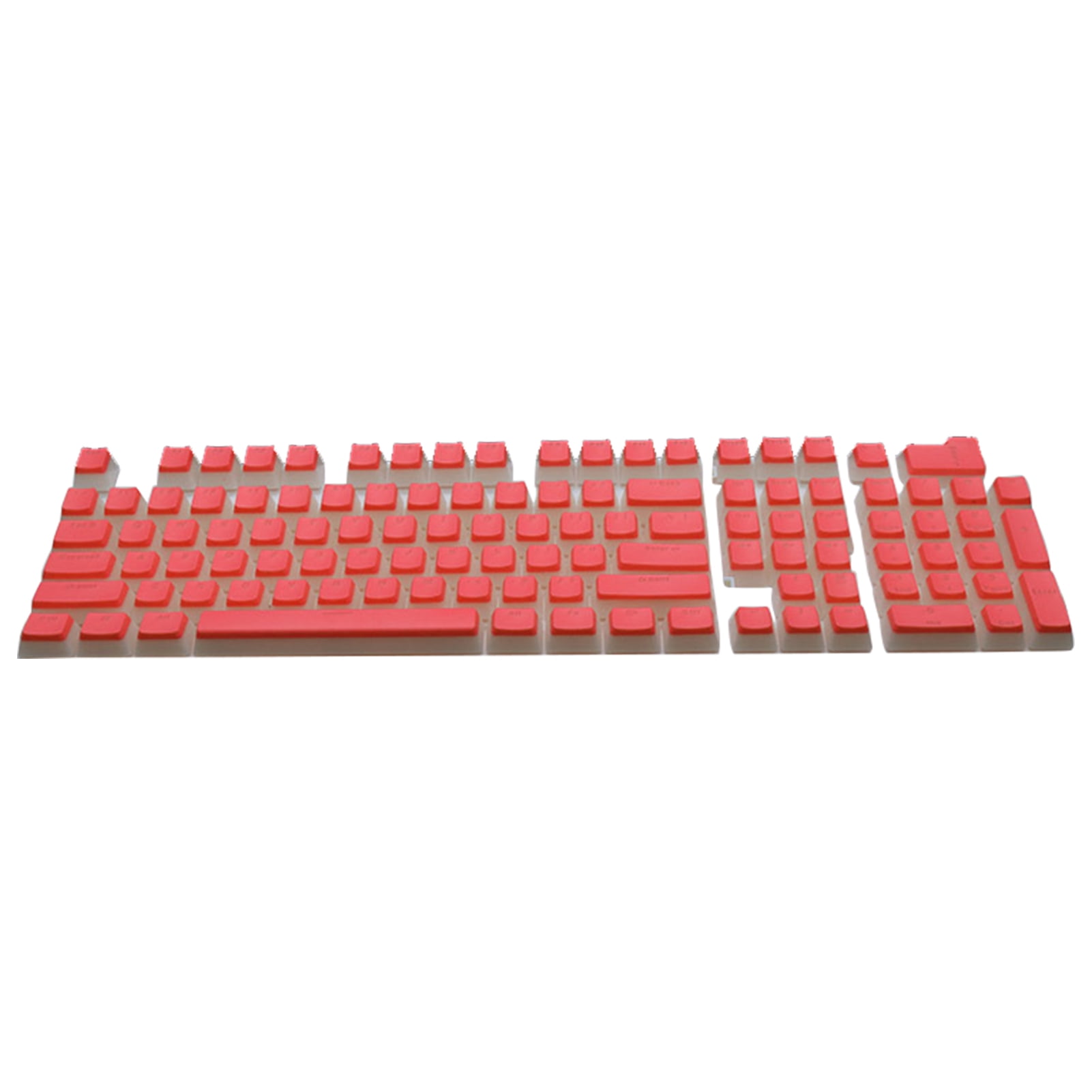 Fusipu 104Pcs/Set Key Caps Lovely Bicolor Pudding Shape Wear-resistant ...