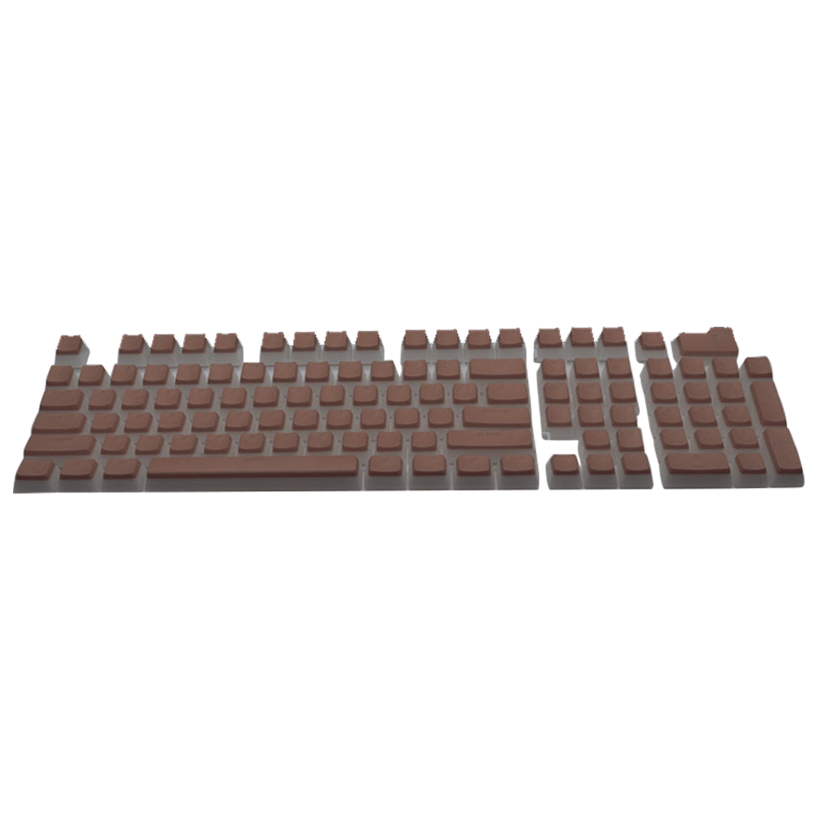 Fusipu 104Pcs/Set Key Caps Lovely Bicolor Pudding Shape Wear-resistant ...