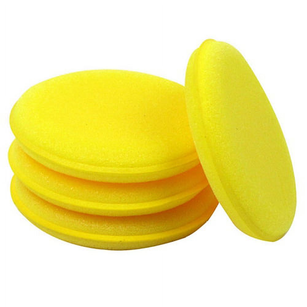 Fusipu 12Pcs Car Polishing Pad Wax Applicator Sponge Round Shaped ...