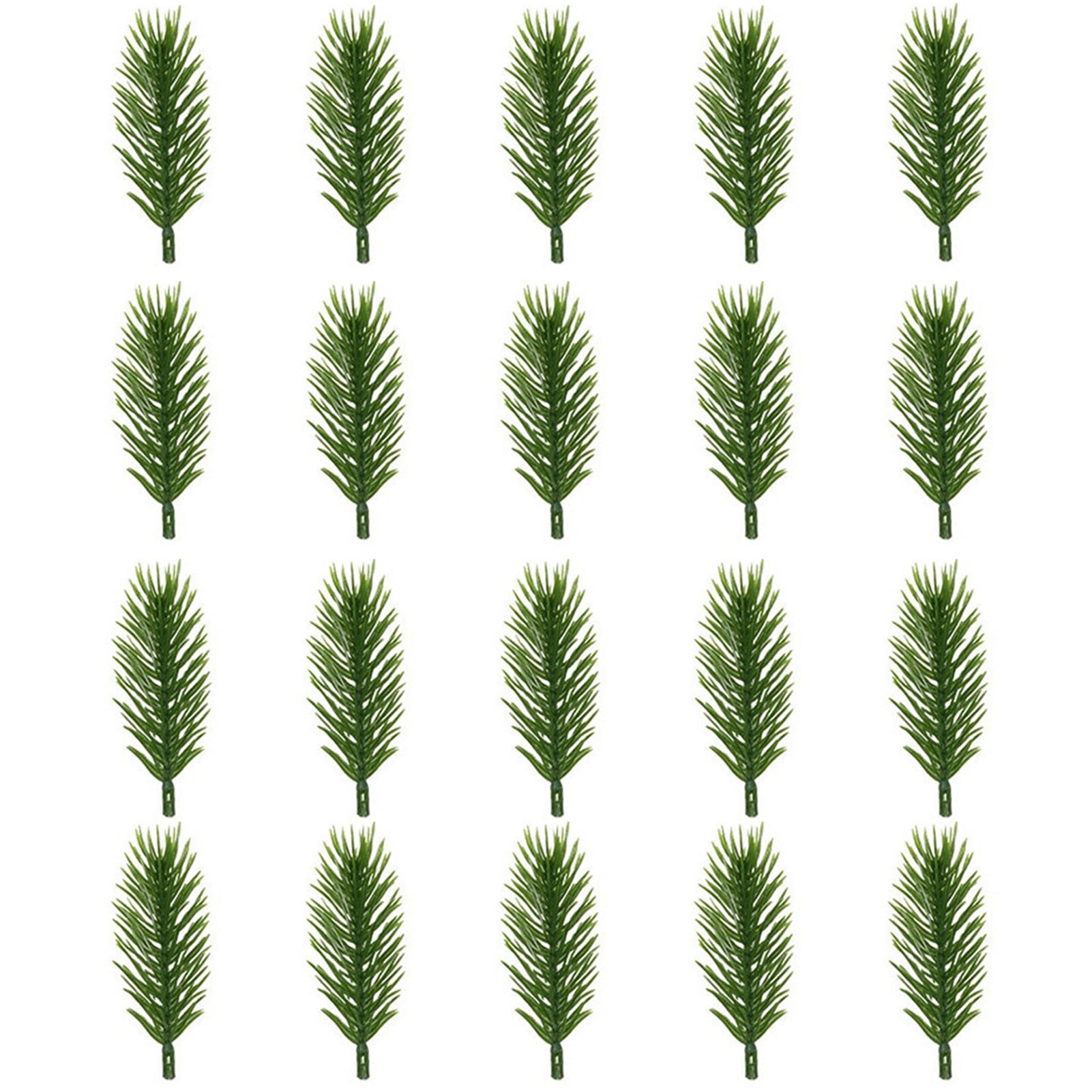 Fusipu 20Pcs Fake Pine Needle Realistic No Watering Artificial Pine ...