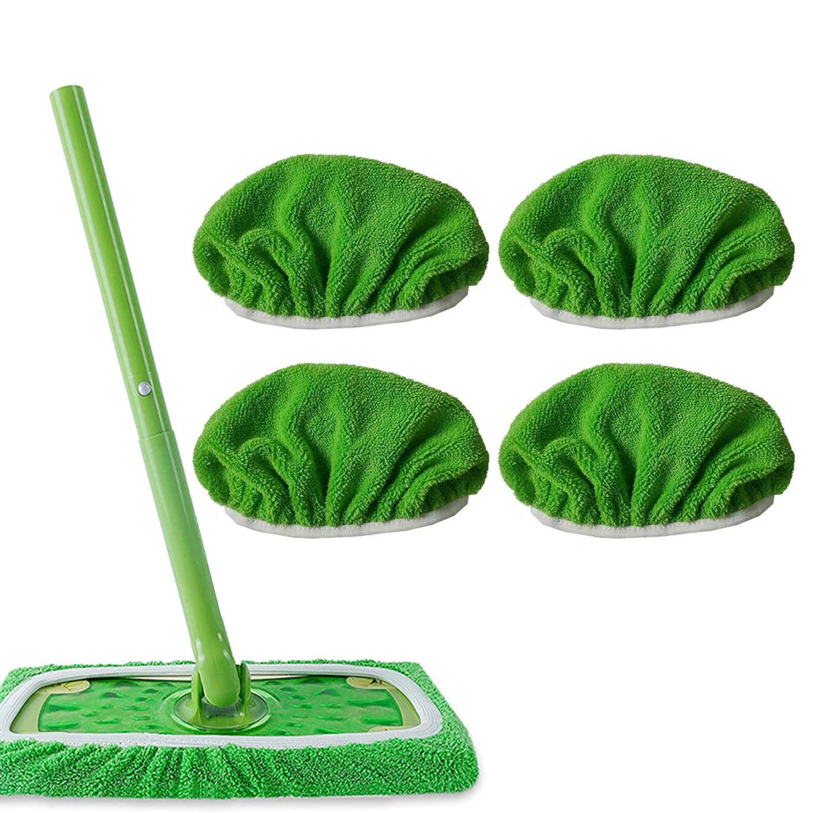 Fusipu 4Pcs Mop Replacement Cloth Reusable Washable Great Water ...