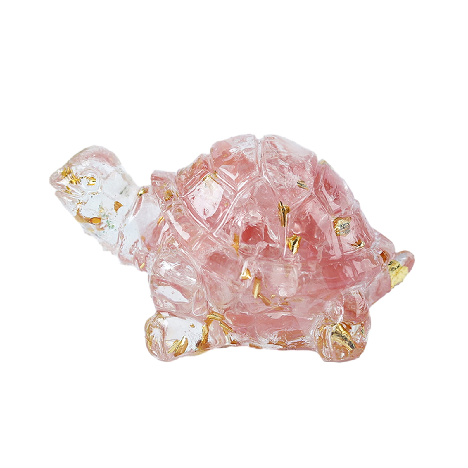 Fusipu Artificial Tortoise Ornament Faux Crystal Figurine Artificial ...