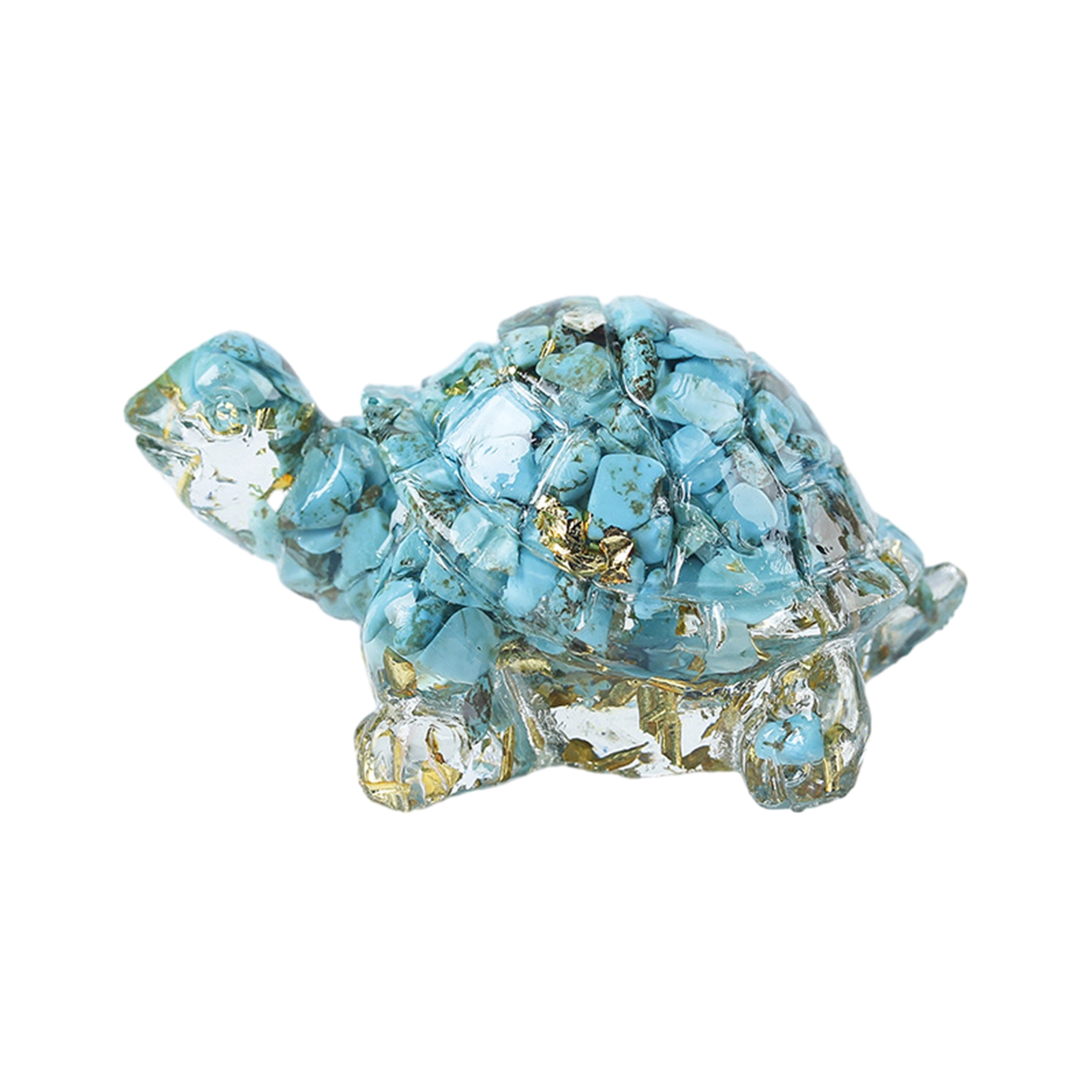 Fusipu Artificial Tortoise Ornament Faux Crystal Figurine Artificial ...