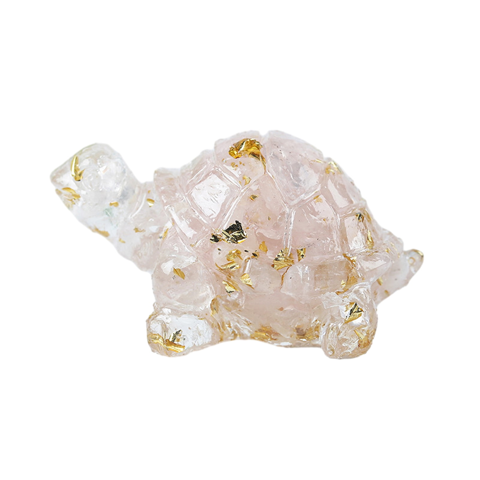 Fusipu Artificial Tortoise Ornament Faux Crystal Figurine Artificial ...