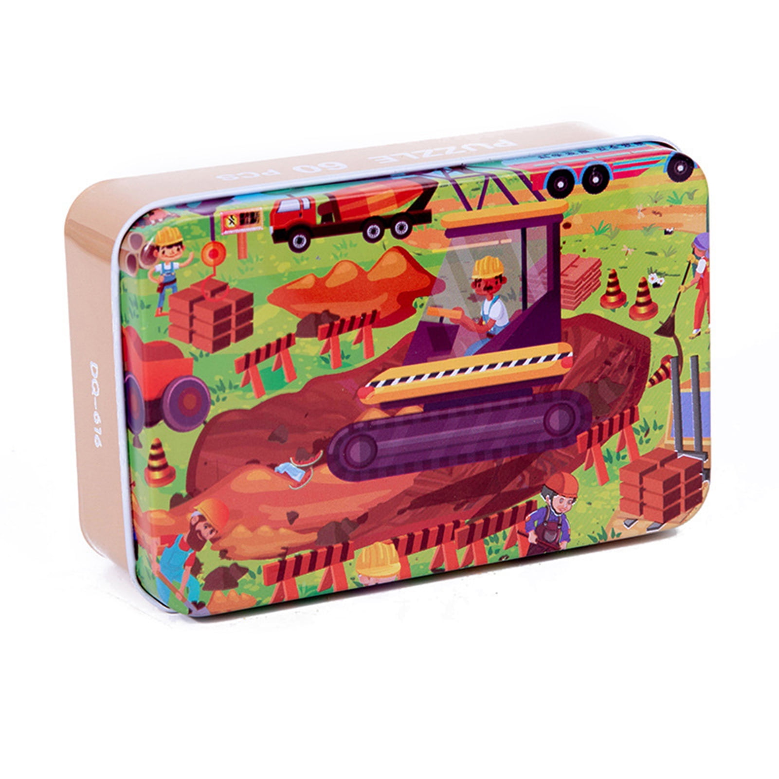 Fusipu Children's Puzzle with Iron Box Hands-on Training Hand-eye ...