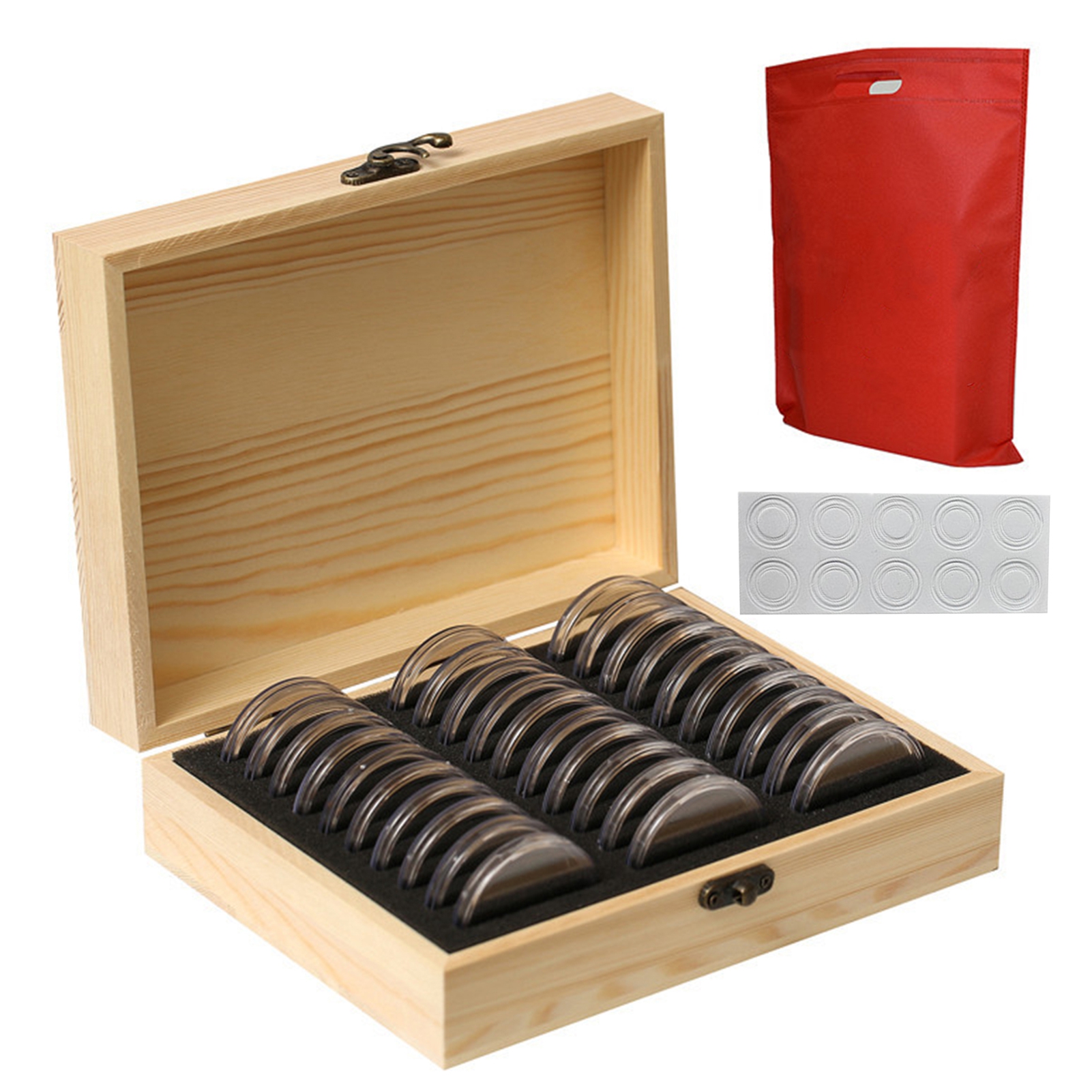 Fusipu Coin Storage Case Coin Collection Storage Box with Transparent ...