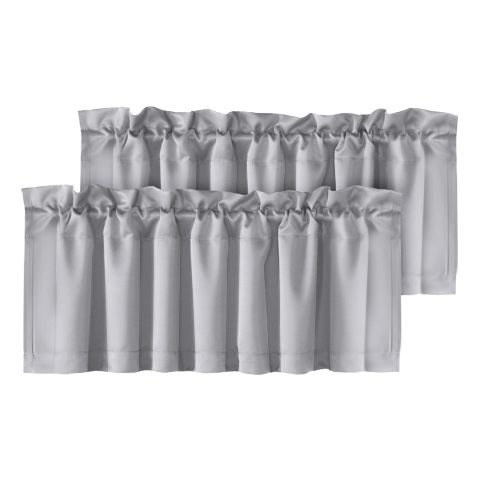 Fusipu Crinkle Effect Valance Blackout Valance Soft Silky Attractive ...