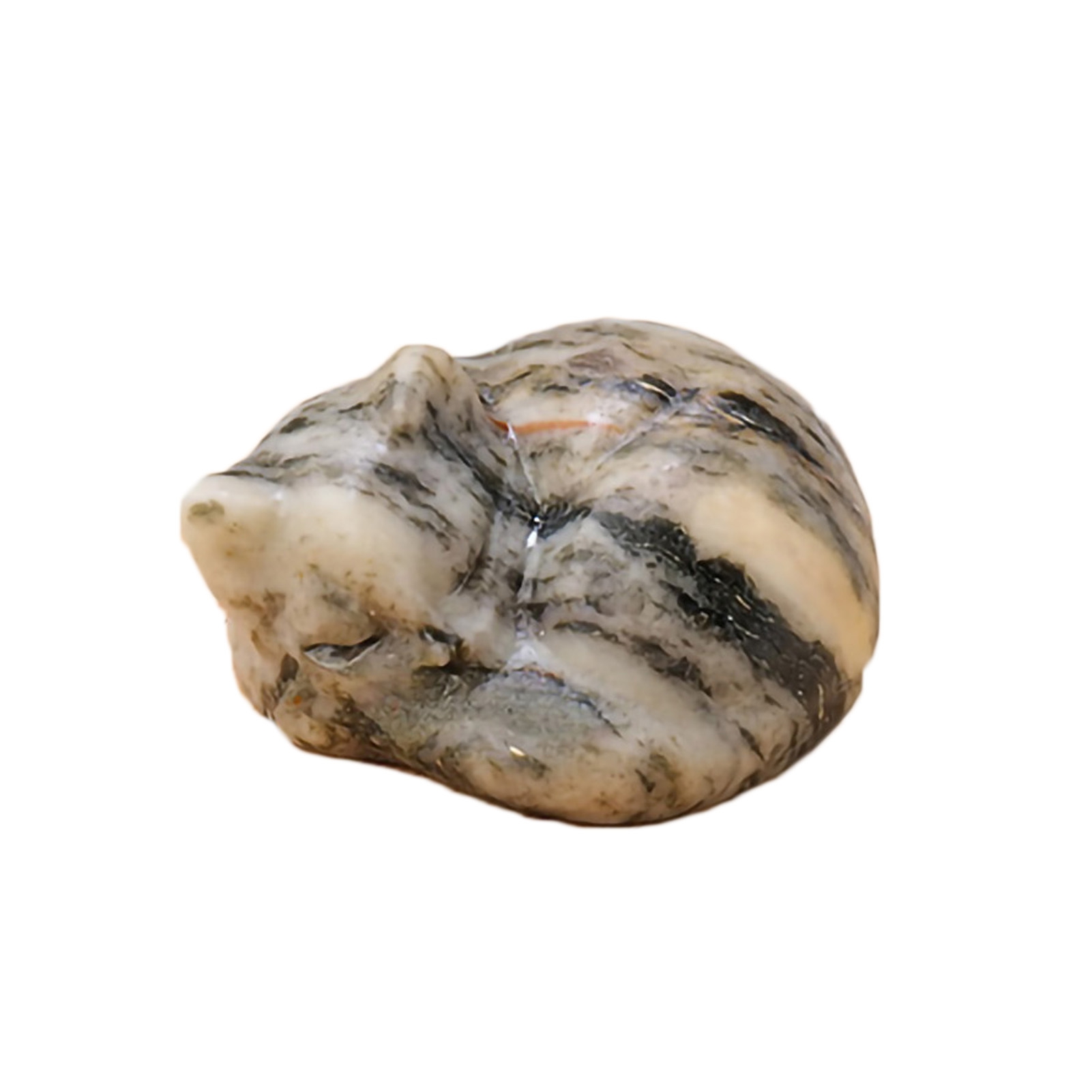 Fusipu Fake Crystal Figurine Lucky Cat Decor Faux Crystal Healing ...