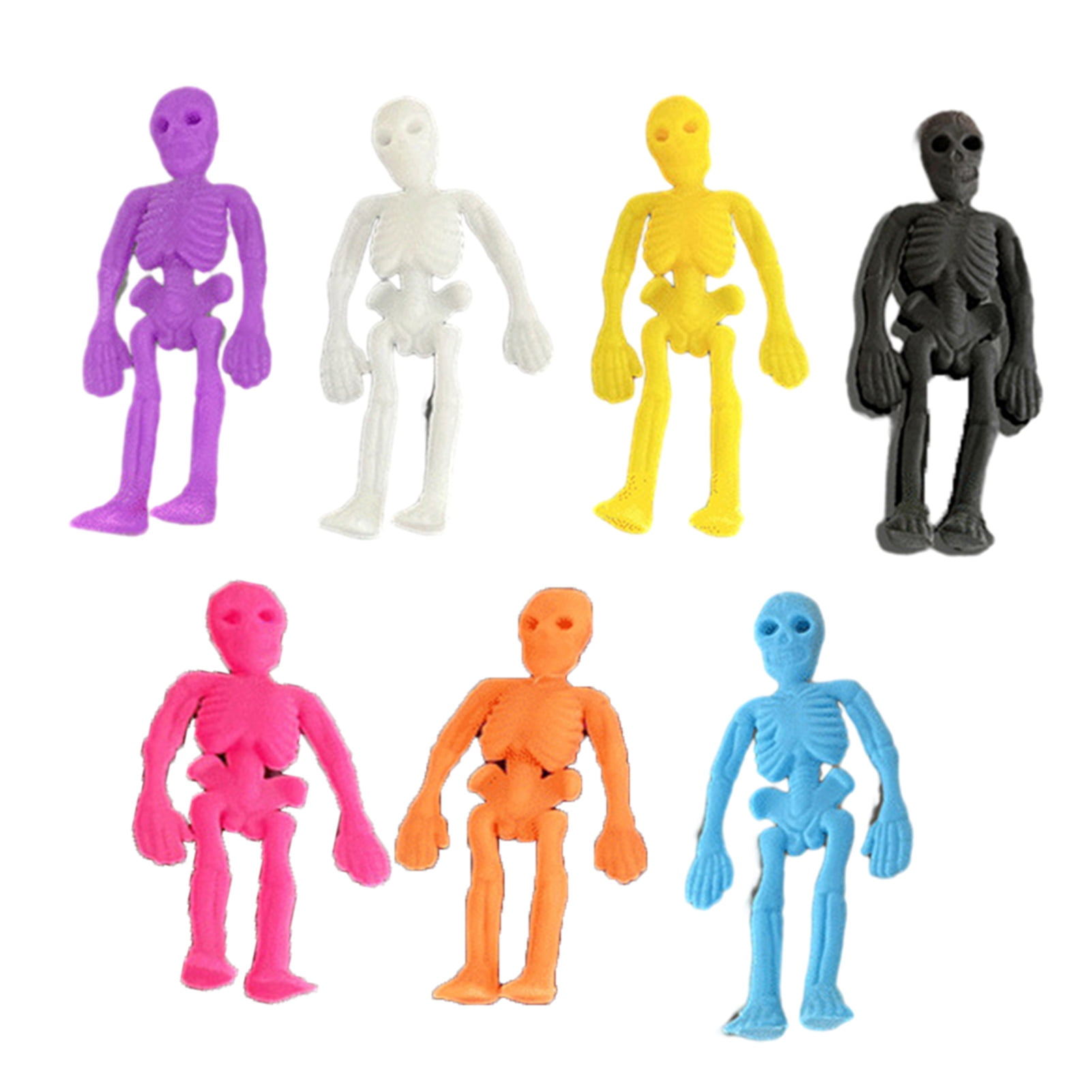 Fusipu Halloween Stretchy Toys Skull-shaped Toys 4pcs Halloween ...