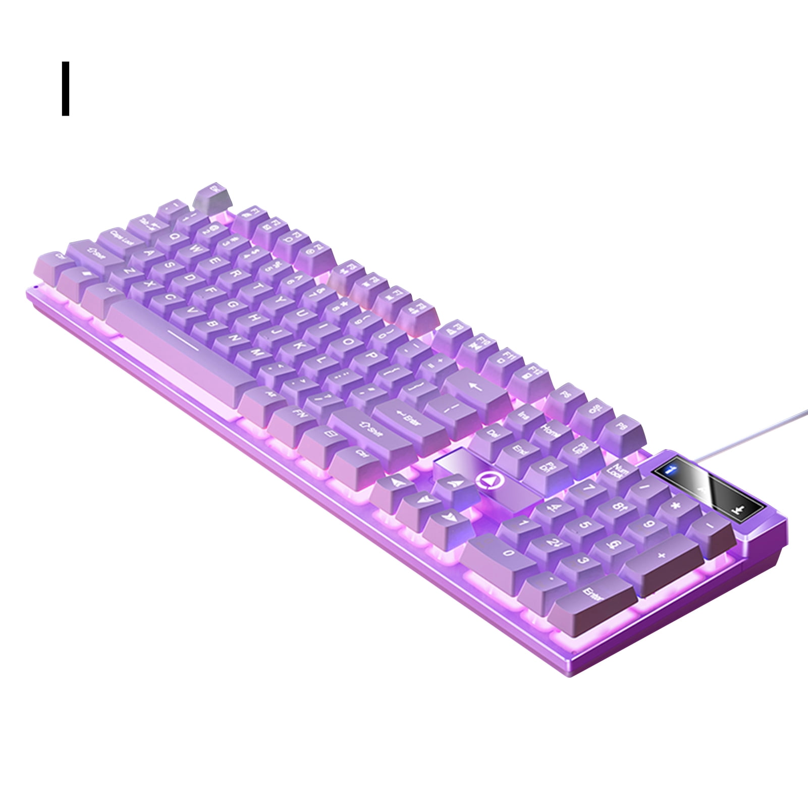 Fusipu K500 Wired Keyboard Backlight Mechanical Feel Color Matching 104 ...