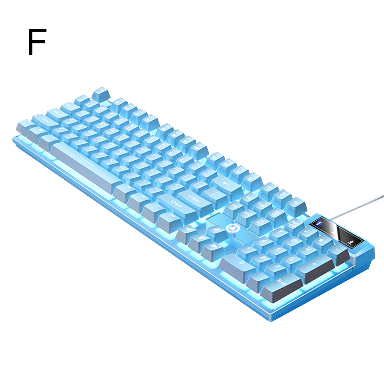 Fusipu K500 Wired Keyboard Backlight Mechanical Feel Color Matching 104 ...