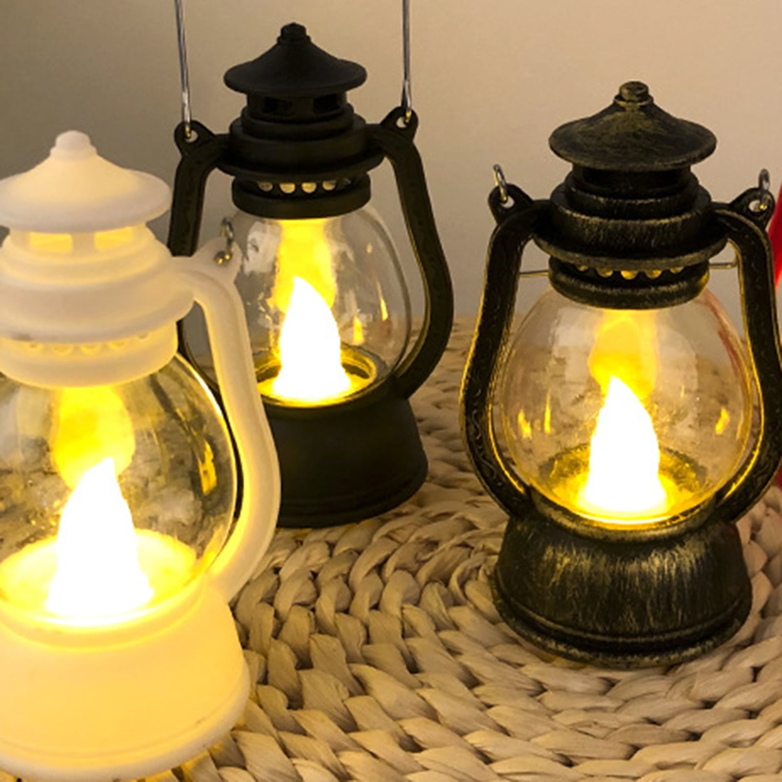 Fusipu LED Lantern Battery Operated Warm Light Power Saving Portable ...