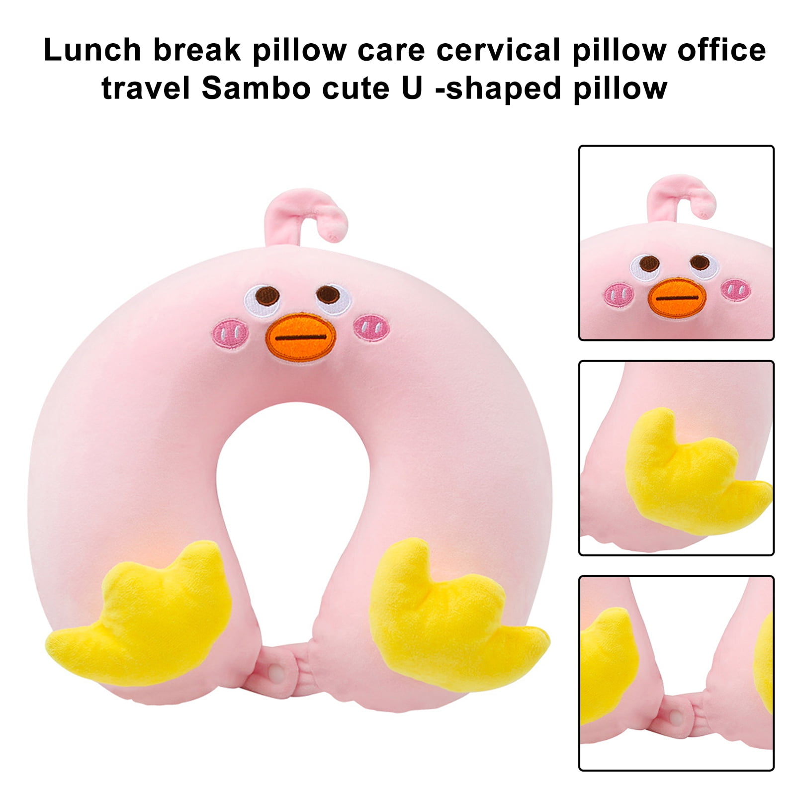 Fusipu Memory Foam Travel Pillow Cartoon U-shape Neck Pillow Memory ...