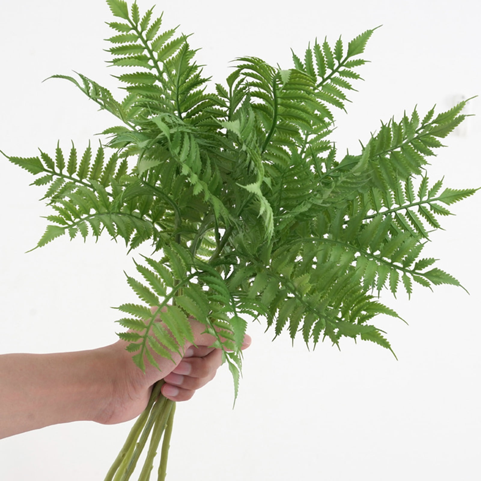 Fusipu Patio Greenery with Fake Plants 5pcs Simulated Pteris Leaf ...