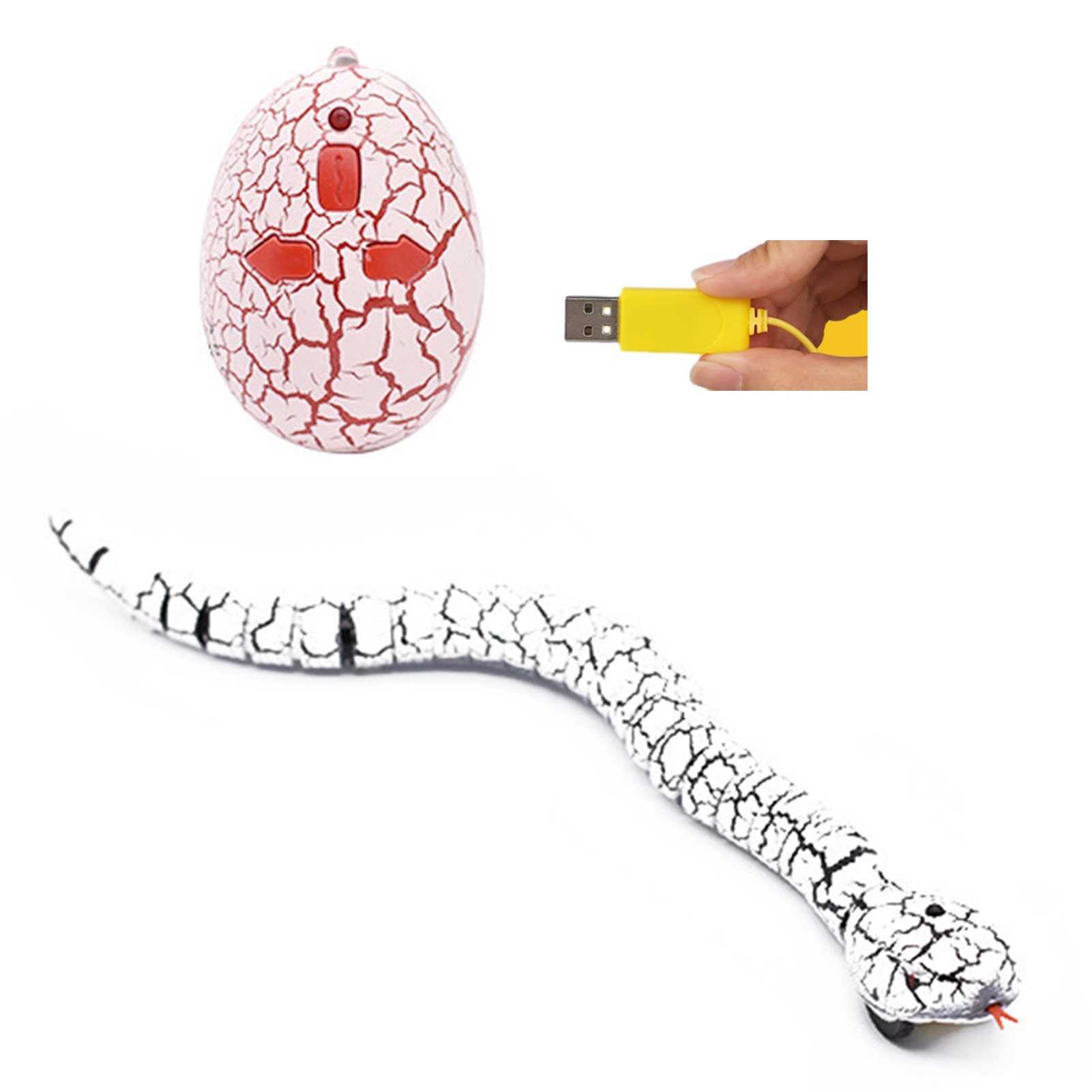 Fusipu Plastic Snake Model Realistic Rc Snake Toy Interactive ...