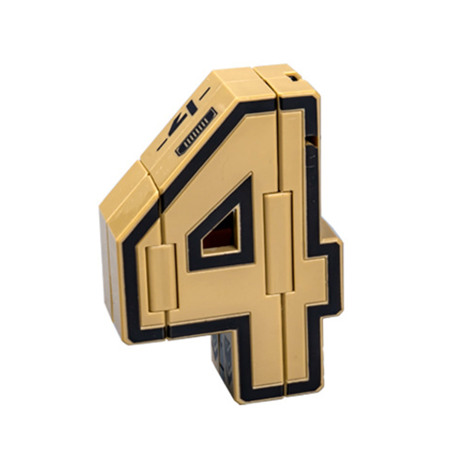 Fusipu Robot Toy Kids Digital Numbers Transforming Robot Action Figure ...